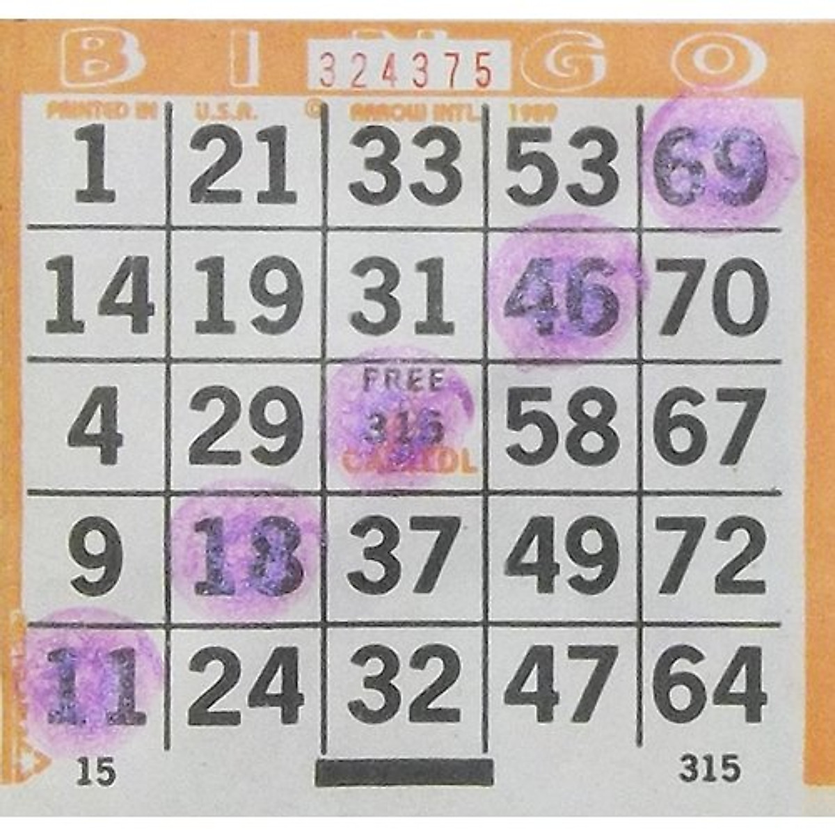 Glitter 3oz Ink Purple Bingo Dauber