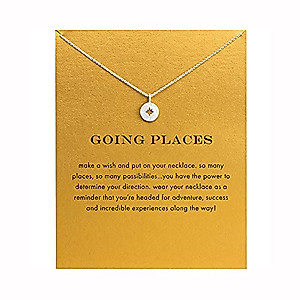 Qiuseadu 8Pack Friendship Unicorn Necklace Set Good Luck Elephant Pendant Chain Necklace with Message Card Party Favors Birthday Gifts for Girls Women (Silver)