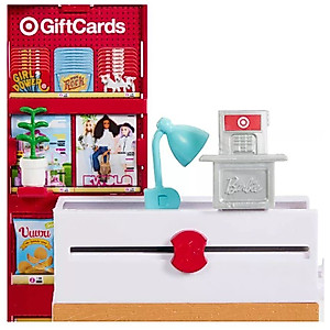 Barbie Doll Skipper & Playset, Target Supermarket with 25 Grocery Store-Themed Accessories Including Food, Check-Out Counter & Shelves