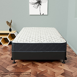 Mayton 4.5-Inch California King Box Spring/Foundation-Easy Simple Assembly, Durable Strong Wood Structure for Pressure Relief, Mattress Support System, Compact Size for Tight Spaces, Black