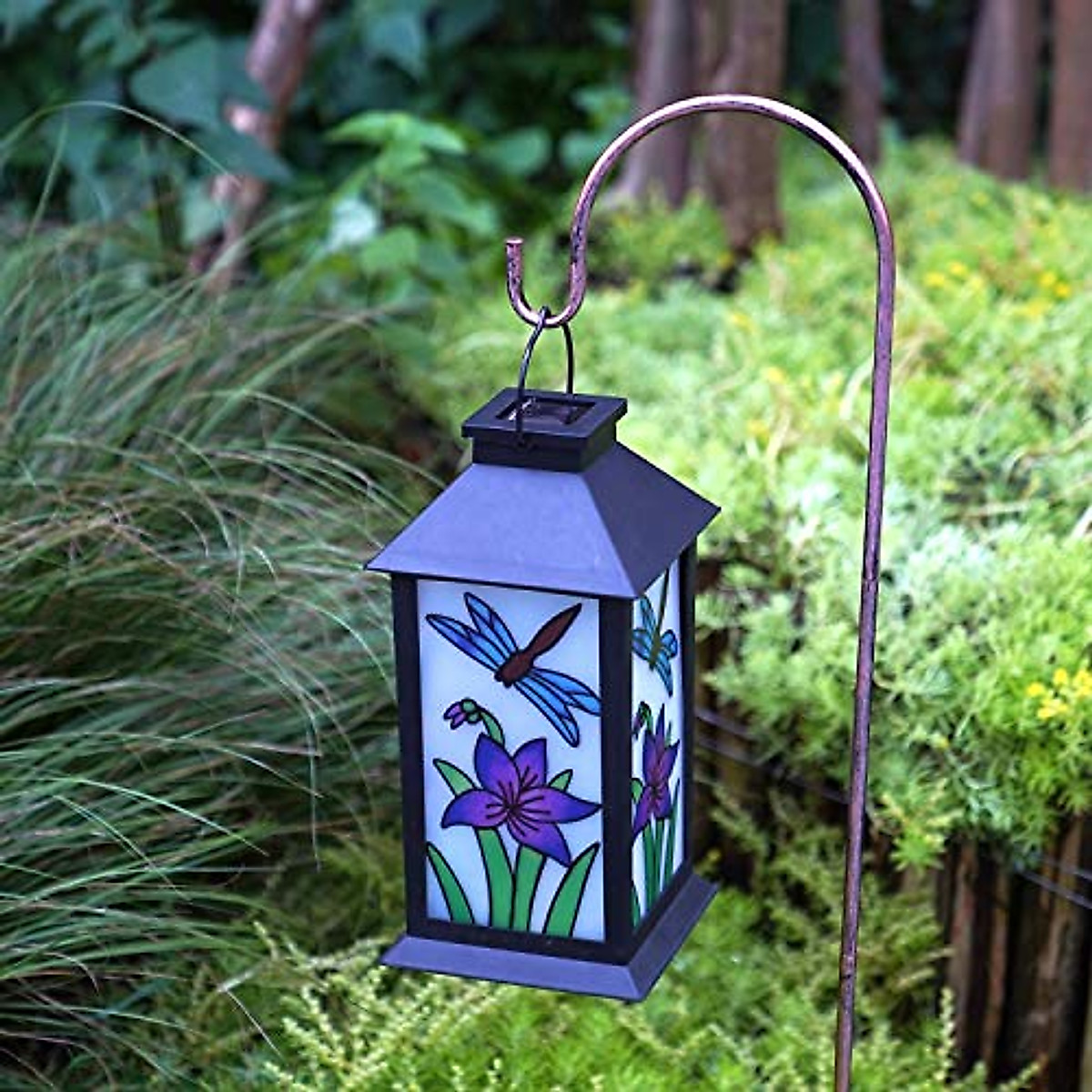 Solar Lanterns Outdoor Hanging Solar Lights Decorative for Garden Patio Porch and Tabletop Decorations. (Dragonfly)