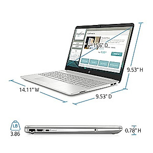 2021 HP 15.6" FHD Laptop Computer, 11th Gen Intel Core i5-1135G7(Beats i7-1065g7), 32GB DDR4 RAM, 2TB PCIe SSD, Intel Iris Xe Graphics, HD Webcam, Stereo Speakers, Windows 10, Silver, 32GB USB Card