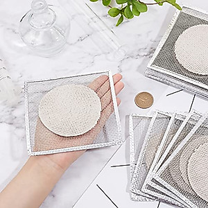 OLYCRAFT 20Pcs Wire Gauze Squares with Ceramic Center Uniform Heating Gasket Asbestos Free Square Wire Gauze 4.9 Inch X 4.9Inch