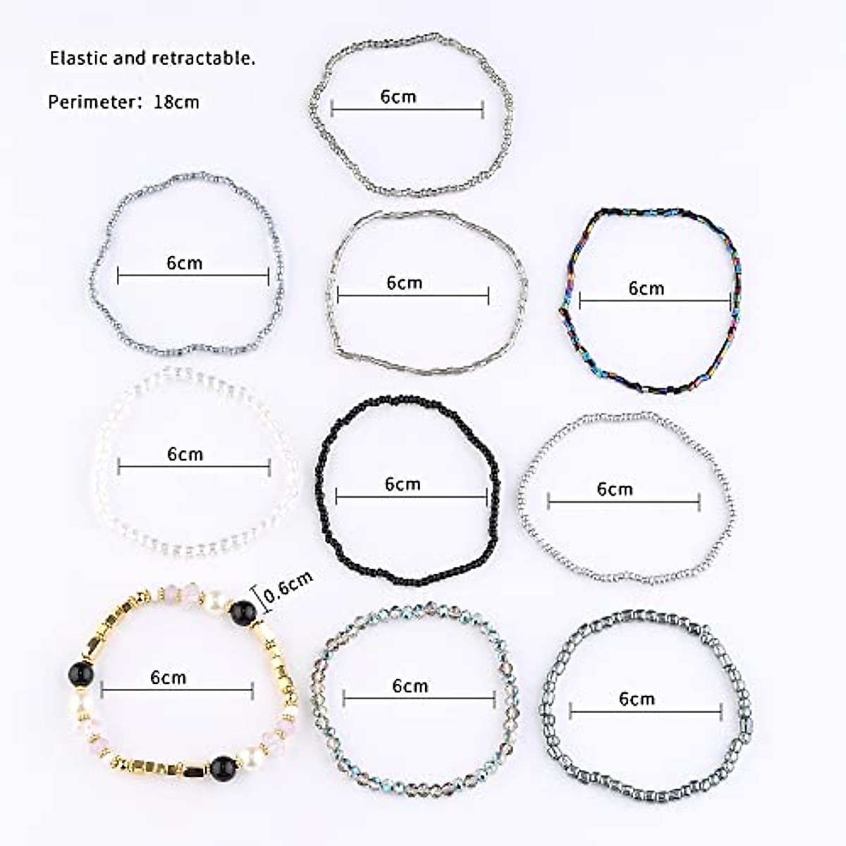 iYours 6 sets Bohemian Multilayer tassels bracelet Handmade Wrap Bracelets Bangle Jewelry Bracelets for Women (JA6-4)