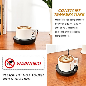 ASAWASA Candle Wax Melt Warmer with 1 pc Silicone Liner,Ceramic Wax Warmer,3-in-1 Candle Wax Melter and Fragrance Warmer for Warming Candle Jars or Wax Melts(Red Arc Pattern)