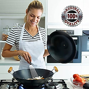 MIU Fish Spatula Stainless Steel, Flexible, Polished Metal, Corrosion Resistant, Kitchen Slotted Turner [Upgraded Version]