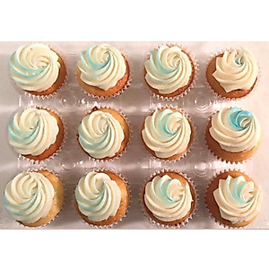 Decony Mini White Baking Cups Cupcake Liners ,candy cups - 1" X 3/4" ideal use for holding truffles , chocolate covered strawberries , candy and nuts - 1000 pc.