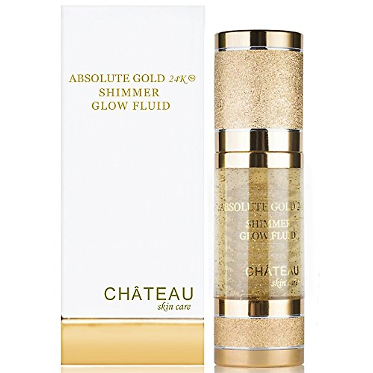 Absolute Gold 24K Gold Petal Facial Toner - 24K Shimmer Glow Fluid (Pack 2). 24 Karat Gold/Collagen/HYALURONIC Acid. for All Skin Types.