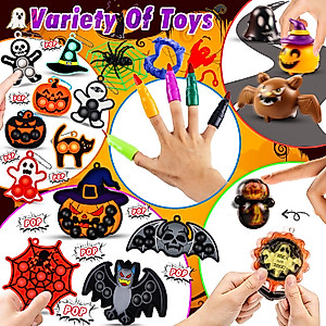 300 PCS Halloween Party Favors for Kids,Halloween Toys Bulk,Halloween Goodie Bag Fillers,Halloween Favors for Kids Classroom Prize