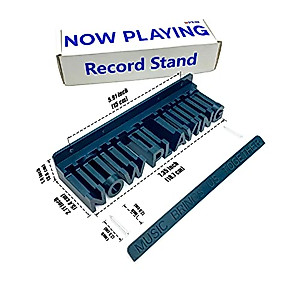 WPESI Now Playing Vinyl Record Stand Wall Mount,Vinyl Record Wall Mount Display,Vinyl Wall Mount Albums Hanging Vinyl Record Wall Record Display Storage Holder, Vinyl Record Stand (Dark green)