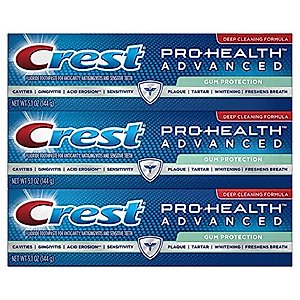 Crest Pro-Health Advanced Gum Protection Toothpaste 5.1 oz(Pack of 3) (Cap May Vary)