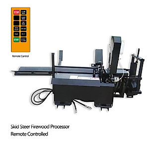 YIHUITONG 25inch Chain Saw 30T Remote Control Skidsteer Firewood Processor Log Splitter