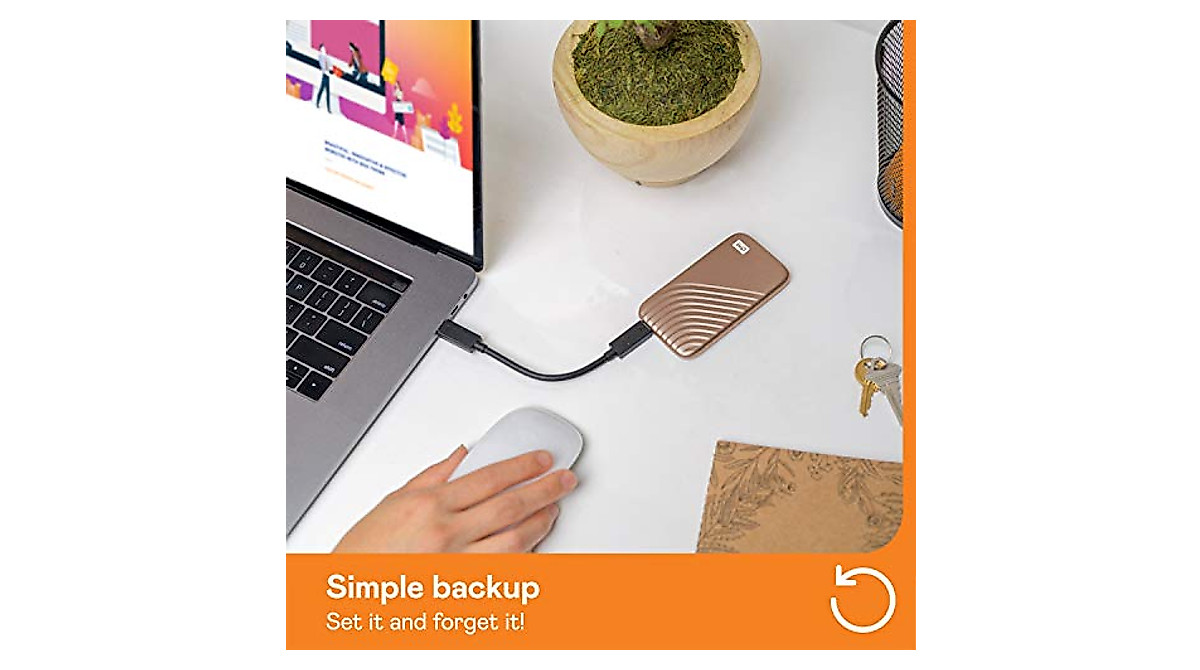 Western Digital 2TB My Passport SSD Portable External Solid State Drive ...