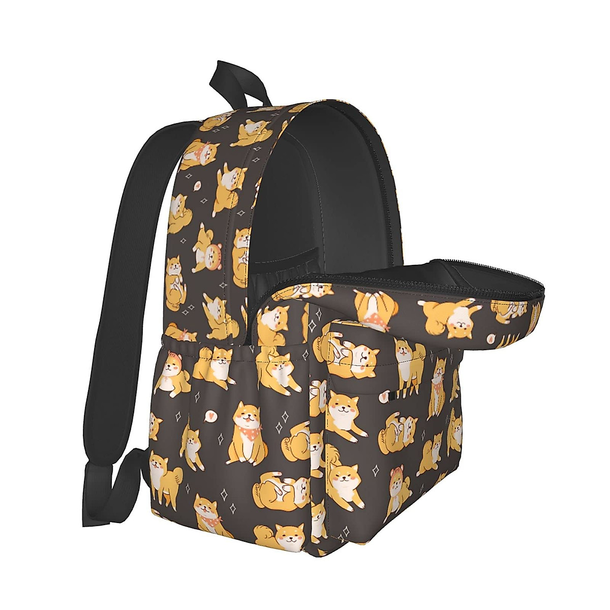 FeHuew 17 Inch Backpack Cute Dogs Shiba Inu Laptop Backpack School Bookbag Shoulder Bag Casual Daypack