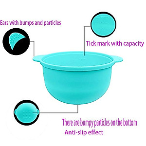 FIGHTART 2pcs Wax Pot Liner Replacement Bowls for Wax Warmer with 1pc Non-stick Silicone Waxing kit Spatulas Removable 14Oz 500CC
