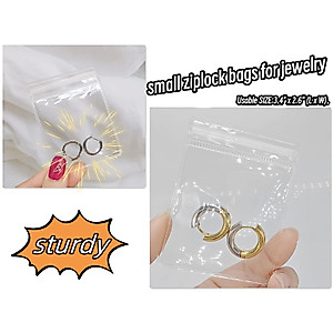 DYMSUP PVC Jewelry Bags Anti Tarnish Strips, 30 Pack Jewelry Zipper Storage Bag Clear Plastic Jewelry Bags for Jewelry Book Selling Packaging Silver Storage Bags Anti Tarnish (3.1"x 2.3")
