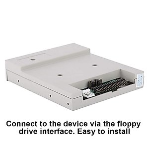 Cuifati USB Floppy Drive,ABS 720KB SFRM72-FU USB SSD Floppy Drive Emulator with 720K Floppy Drive,USB External Floppy Disk Drive Portable FDD USB Drive,Plug and Play for Laptop Desktop PC