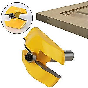 WSOOX 3 PCS Router Bit Set, Raised Panel Cabinet Door Making Router Bit Set, Ogee Rail and Stile Router Bit Set, Professional Carbide Milling Cutters for Woodworking (1/2-Inch Shank)