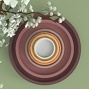 CLIMBBIRD Concrete Tray Silicone Mold Cement Storage Tray Flower Pot Tray Molds Combination Plate Mold (A Full Set of 7pcs)