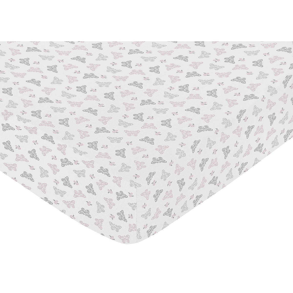 Fitted Crib Sheet for Shabby Chic Alexa Baby/Toddler Bedding - Butterfly Print…