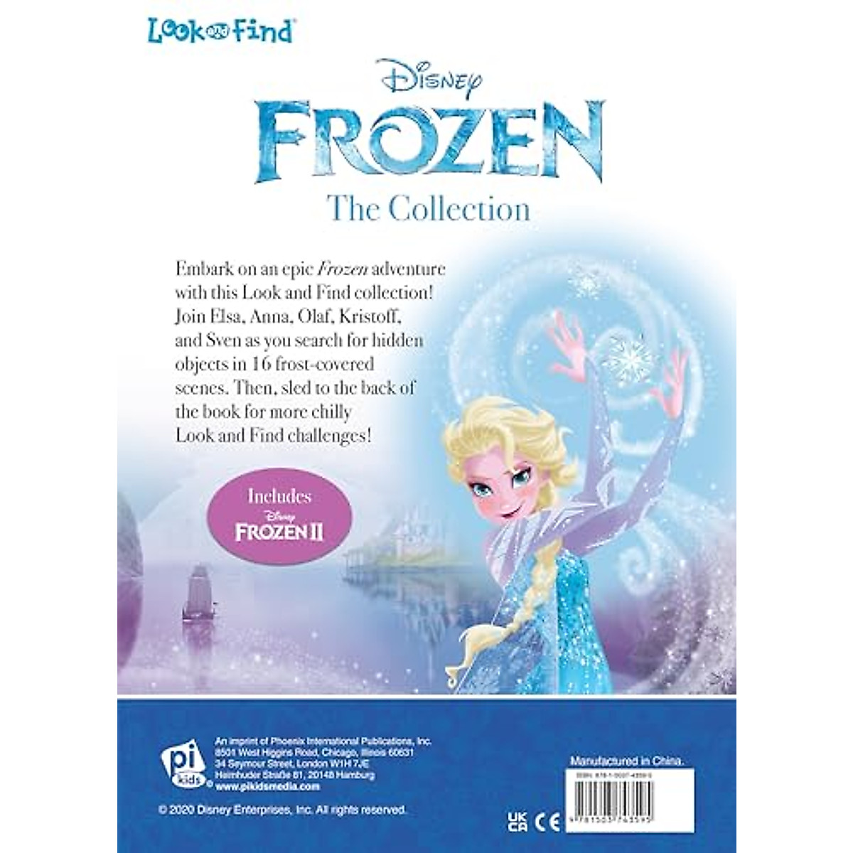 Disney Frozen Elsa, Anna, Olaf, and More! - Look and Find Collection - Includes Scenes from Frozen 2 and Frozen - PI Kids