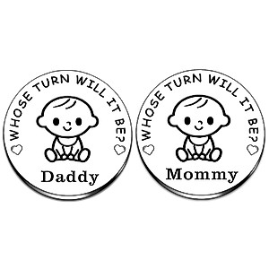 Decision Coin New Parents Gifts for Couples New Baby Gifts Mens Stocking Stuffers 2024 New Mom Gifts Funny Baby Gifts Pregnancy Gifts for Expecting Mom New Dad Gifts Mom to Be Gift Christmas Stocking Stuffers