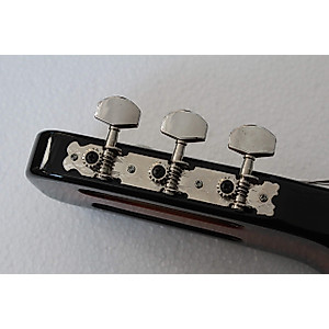 Musoo 6 String Slotted Head Stock Electric Lap Steel Slide Guitar Sunburst Color