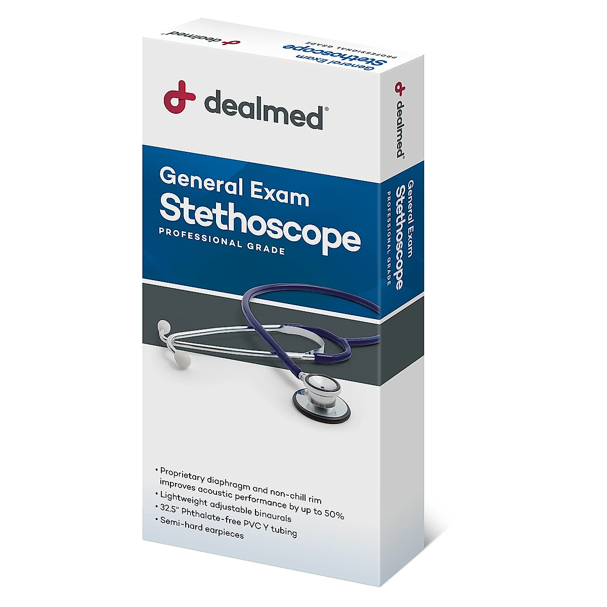 Dealmed Blood Pressure Monitor and Stethoscope Bundle | Includes (1) Arm Blood Pressure Monitor with Adult Cuff (Black) and (1) Dual-Head Stethoscope (Teal)