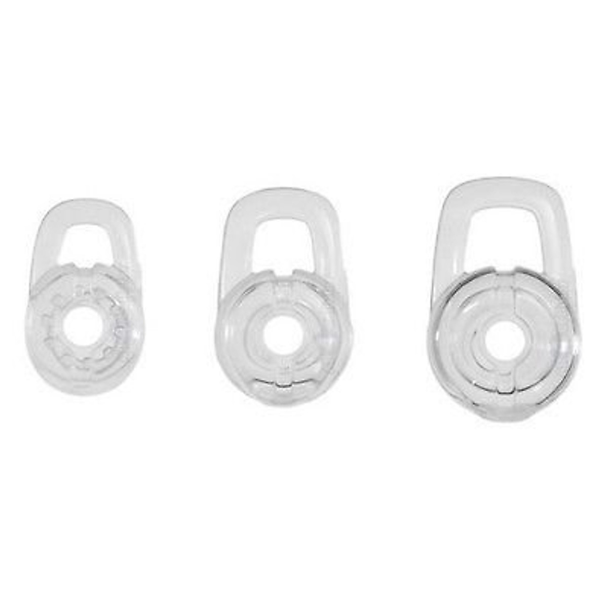 Universal Earbuds Earhooks 10-Pack Bluetooth Replacement Set for Voyager Edge Wireless Bluetooth Replacement Earbuds Ear-Tips and Ear-Hook (Clear) + Eargel Silicone Buds Small+Medium+Large