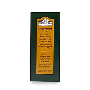 Ahmad Tea Black Tea, Cardamom Loose Leaf, 454g - Caffeinated & Sugar-Free
