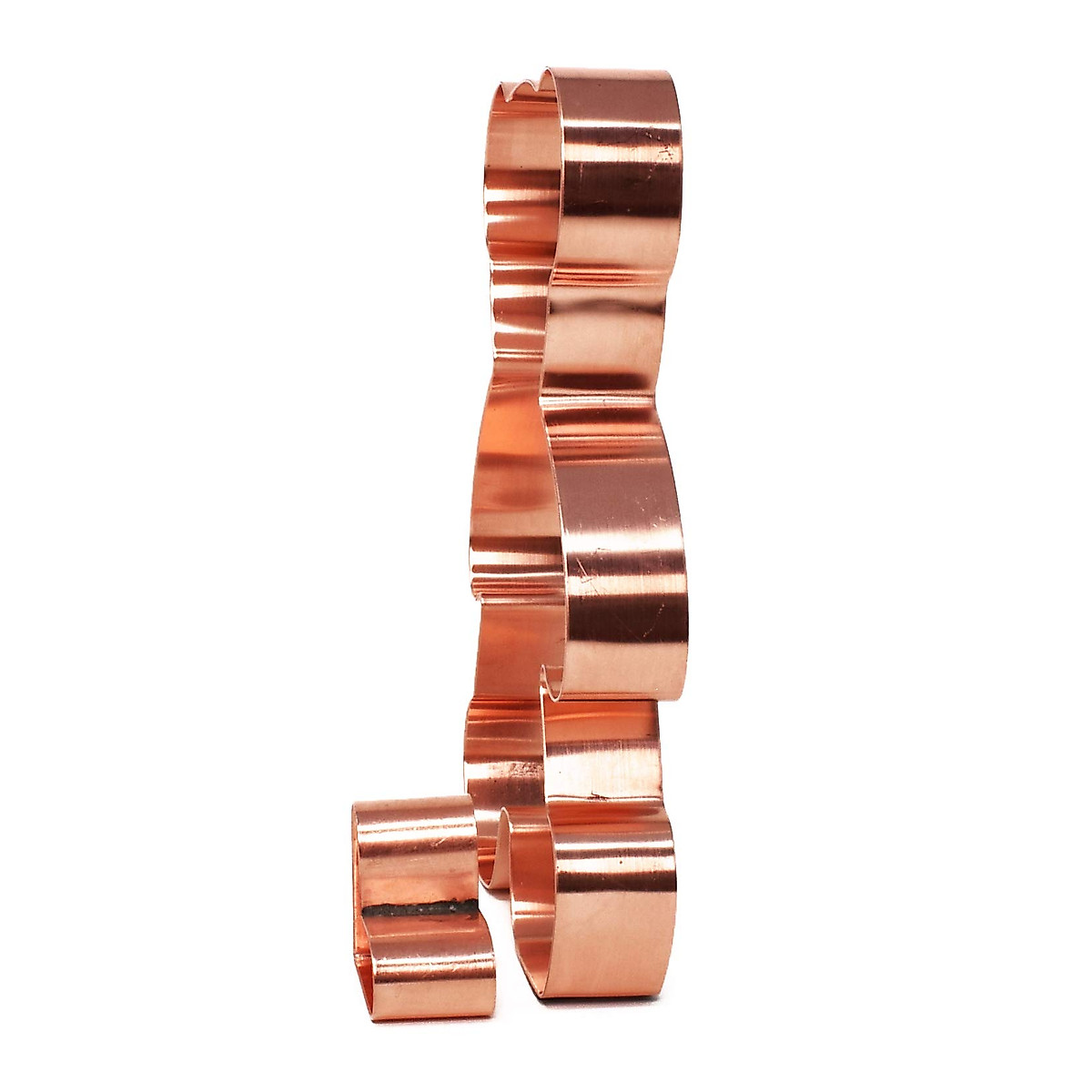 Valentines Day Teddy Bear with Heart Cookie Cutter 3.75 X 5.25 inches - Handcrafted Copper Cookie Cutters by The Fussy Pup