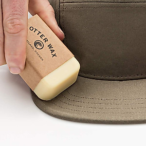 Otter Wax Fabric Wax Bar | Regular Bar | Durable Rain Protection | Made in the USA | Waterproof Canvas, Shoes, Hats, Jacket, Bags, Outdoor Gear, Clothing | All-Natural & Effective Beeswax Waterproofer