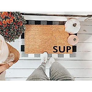 COCO MATS 'N MORE Funny Welcome Mat - SUP (18L x 30W) | Outside Door Mats to Keep Moisture Locked Out for a Clean Home