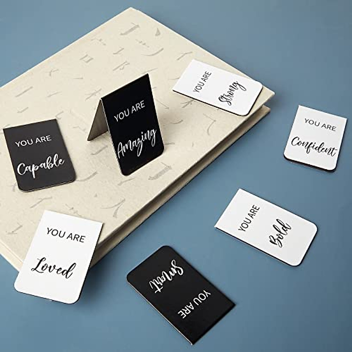 24 Pcs Inspirational Quotes Magnetic Bookmarks Encouraging Bookmarks Cute Positive Motivational Magnet Bookmarks Page Clips for School Students Teachers Office Reading Supplies]