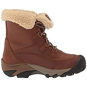 KEEN Women's Betty Boot Short Waterproof Insulated Ankle, Brown/Shitake, 7