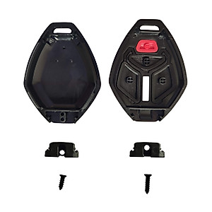 Key Shell Replacement for 3 Buttons Keyless Entry Remote Key Fob Case with Screwdriver Fit for Mitsubishi Eclipse Endeavor Galant Lancer Outlander