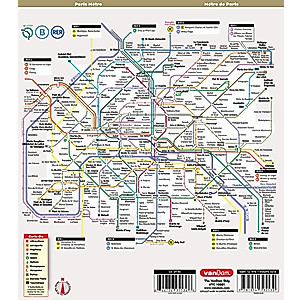 StreetSmart® Paris Map by VanDam - City Street Map of Paris, France - Laminated folding pocket size city travel and Metro map with all attractions, sights and hotels (2024 English and French Edition)