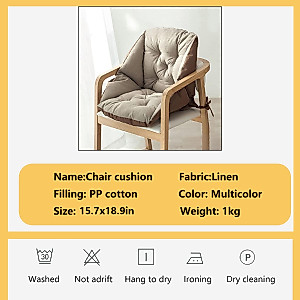 RUNLAIKEJI Semi-Enclosed One Seat Cushion, Chair Seat Cushion, Seat Cushions for Office Chairs, Chair Seat Cushion Pads, Chair Pads for Support Waist Backrest, for Offices, Sofas, Balconies