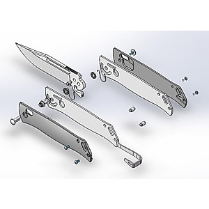 Cohesion Pocket Knife for Men and Women, EDC Knife with Pocket Clip, Folding Knife Utility Knife for Outdoor Camping Hiking