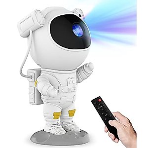 Night Light Projector for Kids, Cute Astronaut Night Light, LED Star Projector, Galaxy Lighting Ceiling Stars, Night Lights for Bedroom, Nursery, Childrens Room (Kawaii Room Decor Aestheticr)