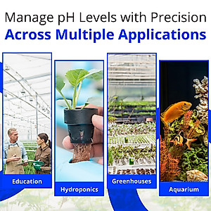Bluelab CONTPH pH Controller with Monitoring and Dosing in Water Digital Meter for Hydroponic System and Indoor Plant Grow with Easy Calibration, 1, White