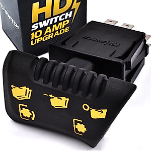 HD Switch 10 AMP Upgrade Blade Clutch PTO Switch fits John Deere AM135131 X300 X304 X305 X310 X320 X324 X340 X360 X500 X520 X530 X534 X540 AM141536 Clutch