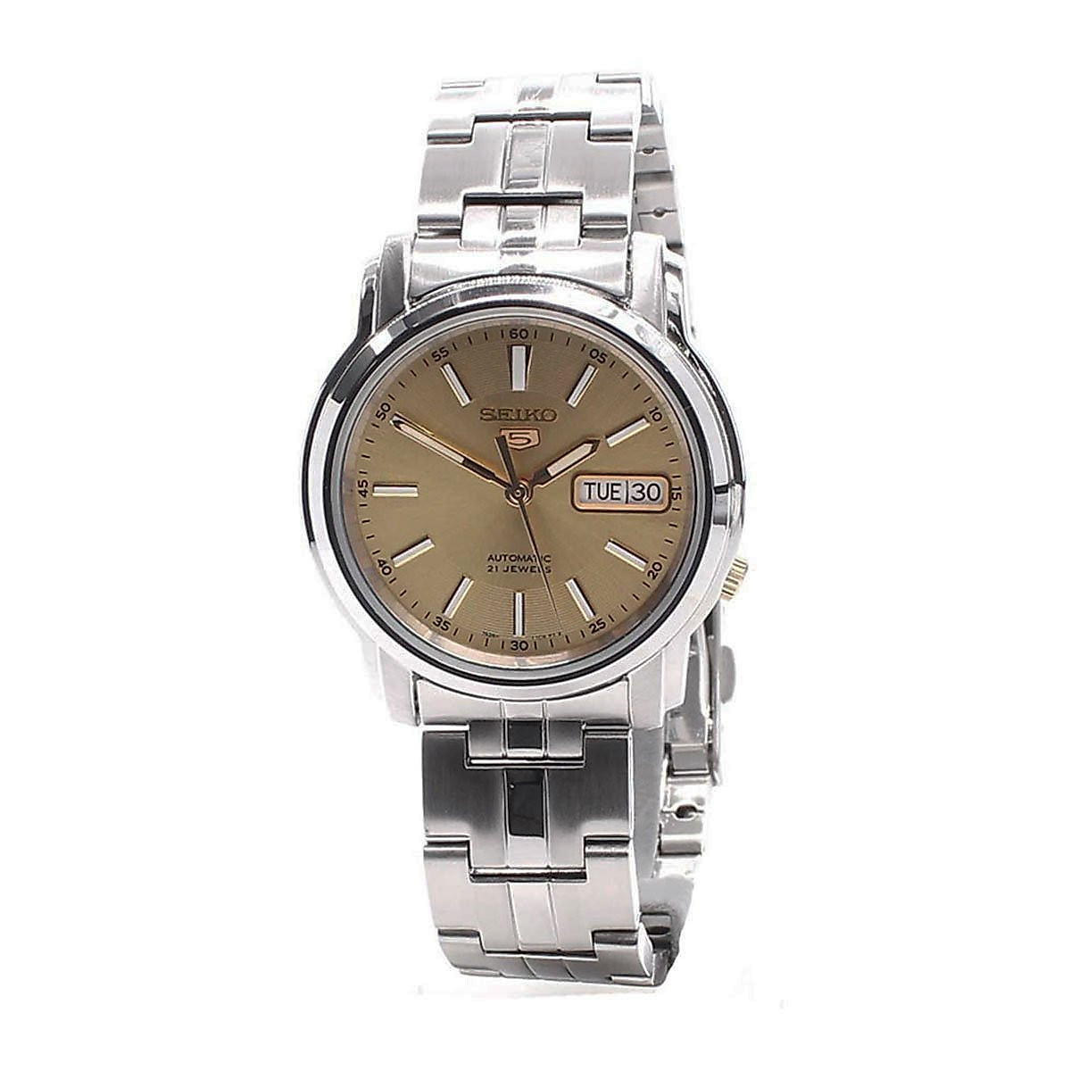 SEIKO Automatic Champagne Dial Stainless Steel Men's Watch SNKL81