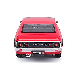 Maisto 1:24 Assembly Line 1973 Nissan Skyline 2000GT-R, Red