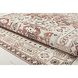 Rugs America Gallagher Collection GL60A Sangria Koti Transitional Vintage Area Rug 8' x 10'