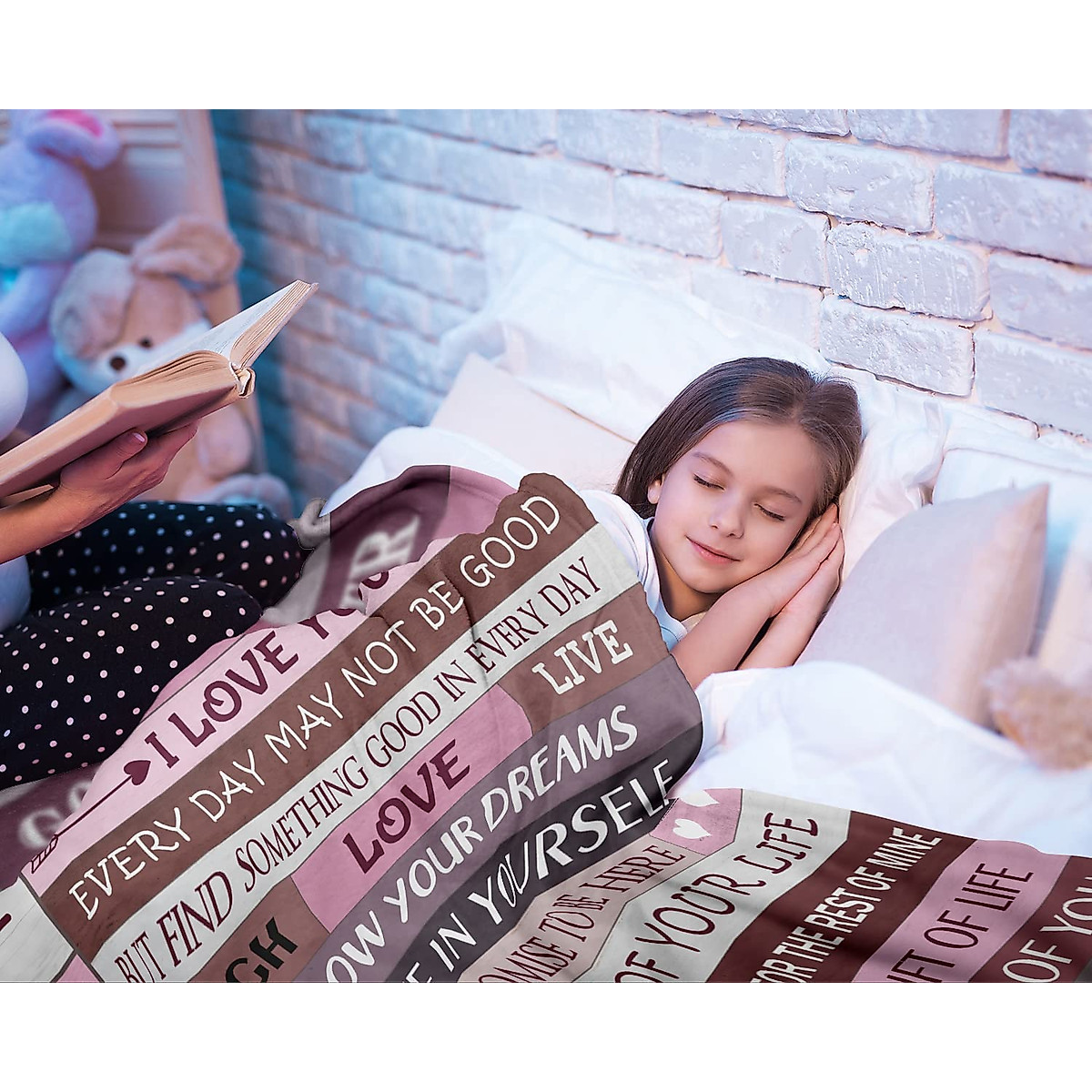 Pozevan Goddaughter Gifts from Godmother Godfather, Baptism Gifts for Girl, Birthday Gifts for Goddaughter, Goddaughter Baptism Gifts, God Daughter Gifts from Godmother, Blanket (60x50 Inches)