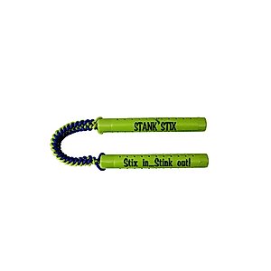 Glovestix StankStix Shoe Deodorizer Liquid Shoe Odor Eliminator, Formerly Called ShoeStix. Non-Toxic Odor Remover for Shoes, Boots, Smelly Gym Bags, Boxing, Lacrosse, Soccer & Hockey Gear, Green/Blue