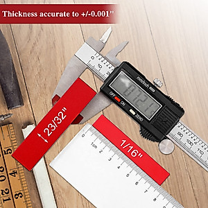 Setup Blocks Height Gauge Set, Packing 15 PCS Precision Solid Aluminum Router Table Saw Fence Set Up Bars for Woodworking ，Laser Engraved Size Markings， Easy Read Laser Etched Sizes,Storage Case
