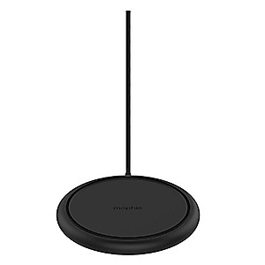 mophie Charge Stream Pad+ - 10W Qi Wireless Charge Pad - Made for Apple iPhone Xr, Xs Max, Xs, X, 8, 8 Plus, Samsung, and Other Qi-Enabled Devices - Black