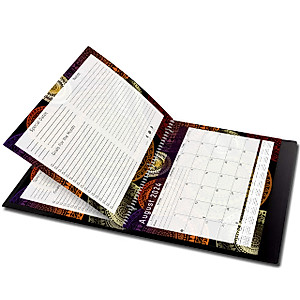 2024-2025 Academic Year 12 Months Student Calendar/Planner for Wall & Desk & 3-Ring Binder, for School, Teacher, Student (Fractal Edition #015)